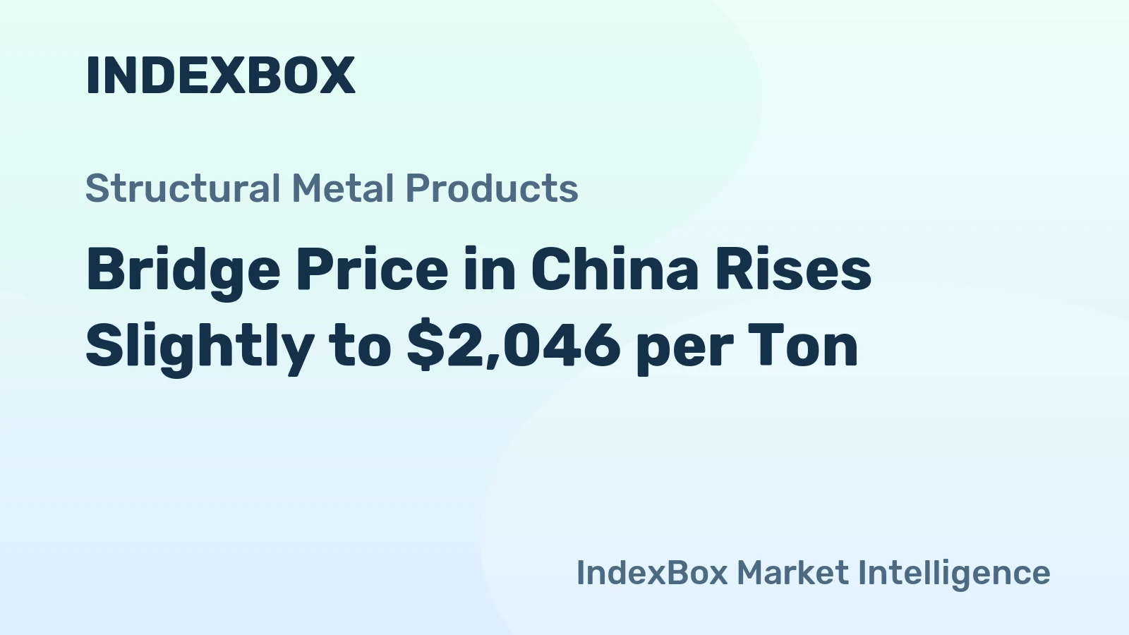 Bridge Price in China Rises Slightly to $2,046 per Ton