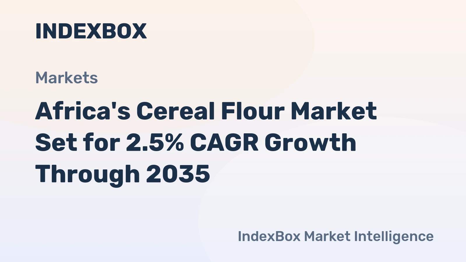Africa's Cereal Flour Market Set for 2.5% CAGR Growth Through 2035