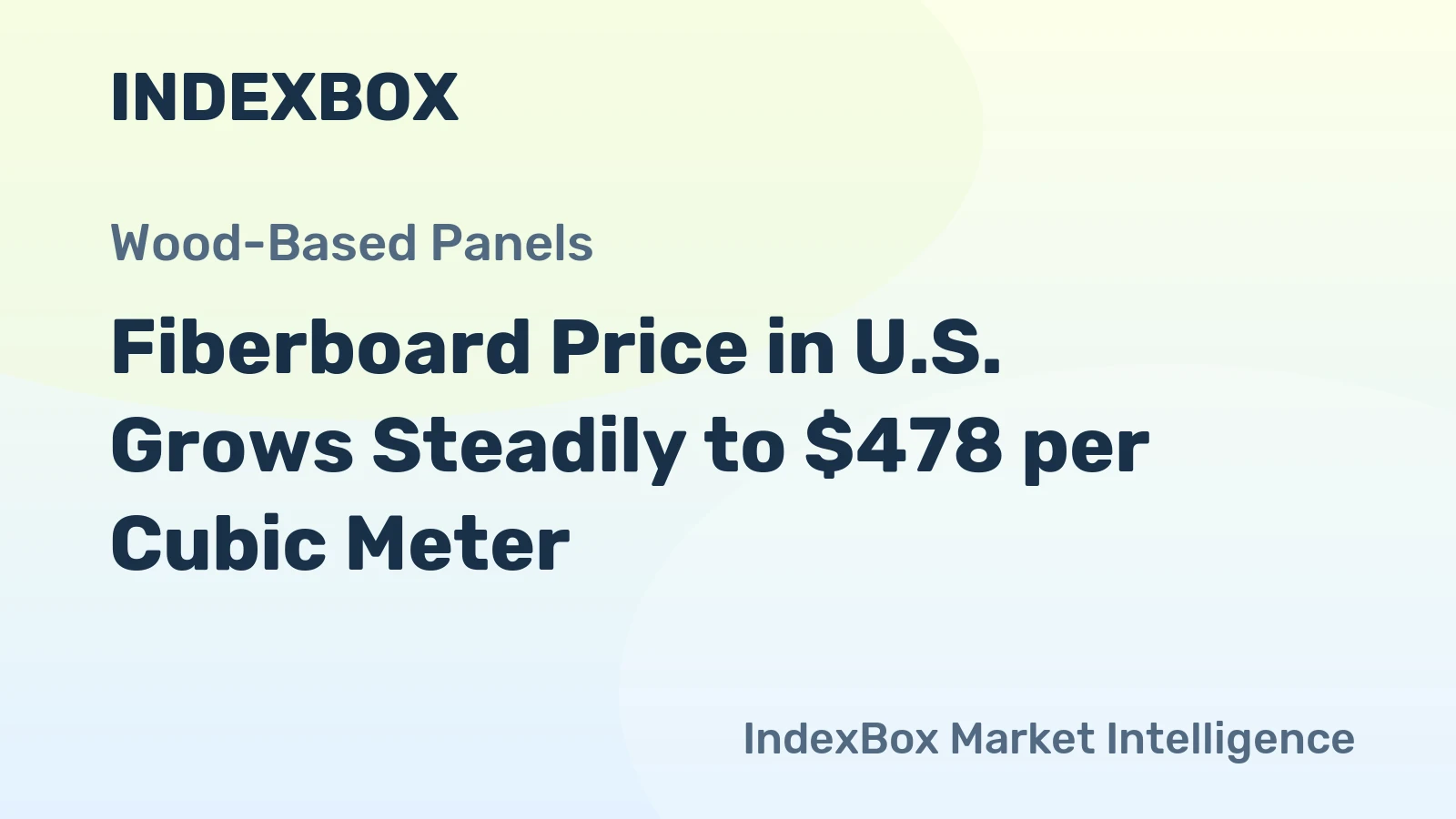 Fiberboard Price in U.S. Grows Steadily to $478 per Cubic Meter