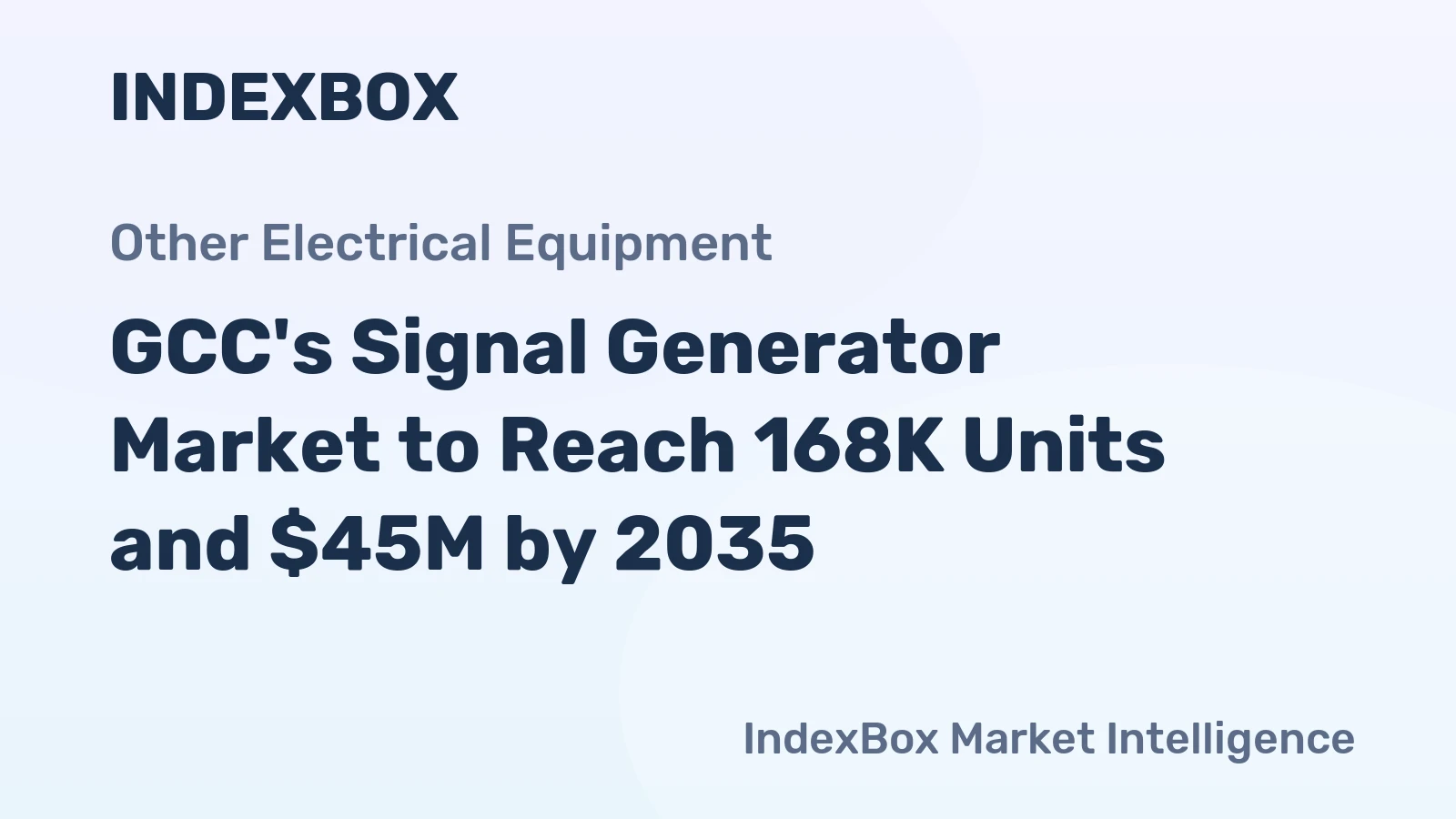 GCC's Signal Generator Market to Reach 168K Units and $45M by 2035