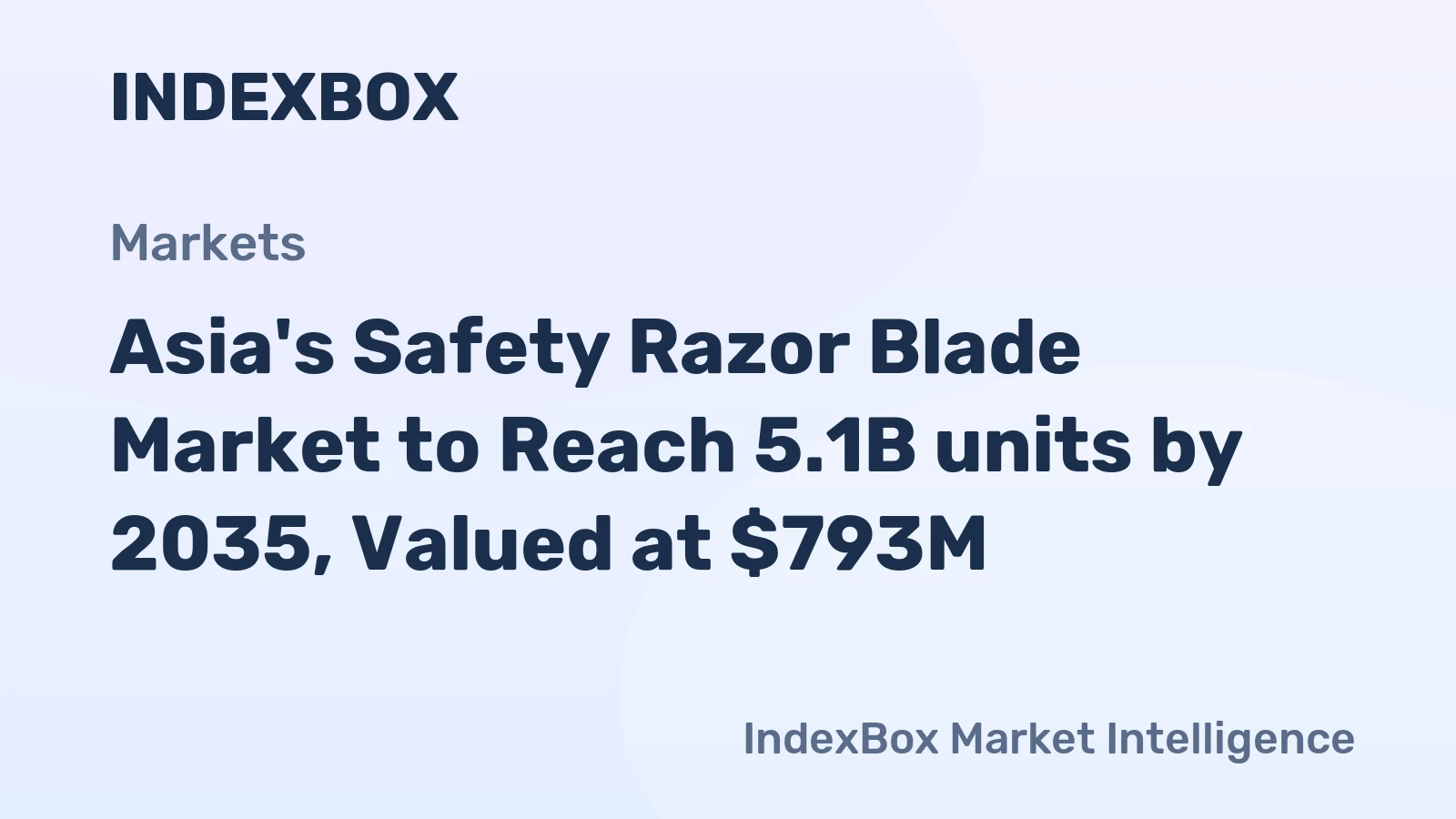 Asia's Safety Razor Blade Market to Reach 5.1B units by 2035, Valued at $793M