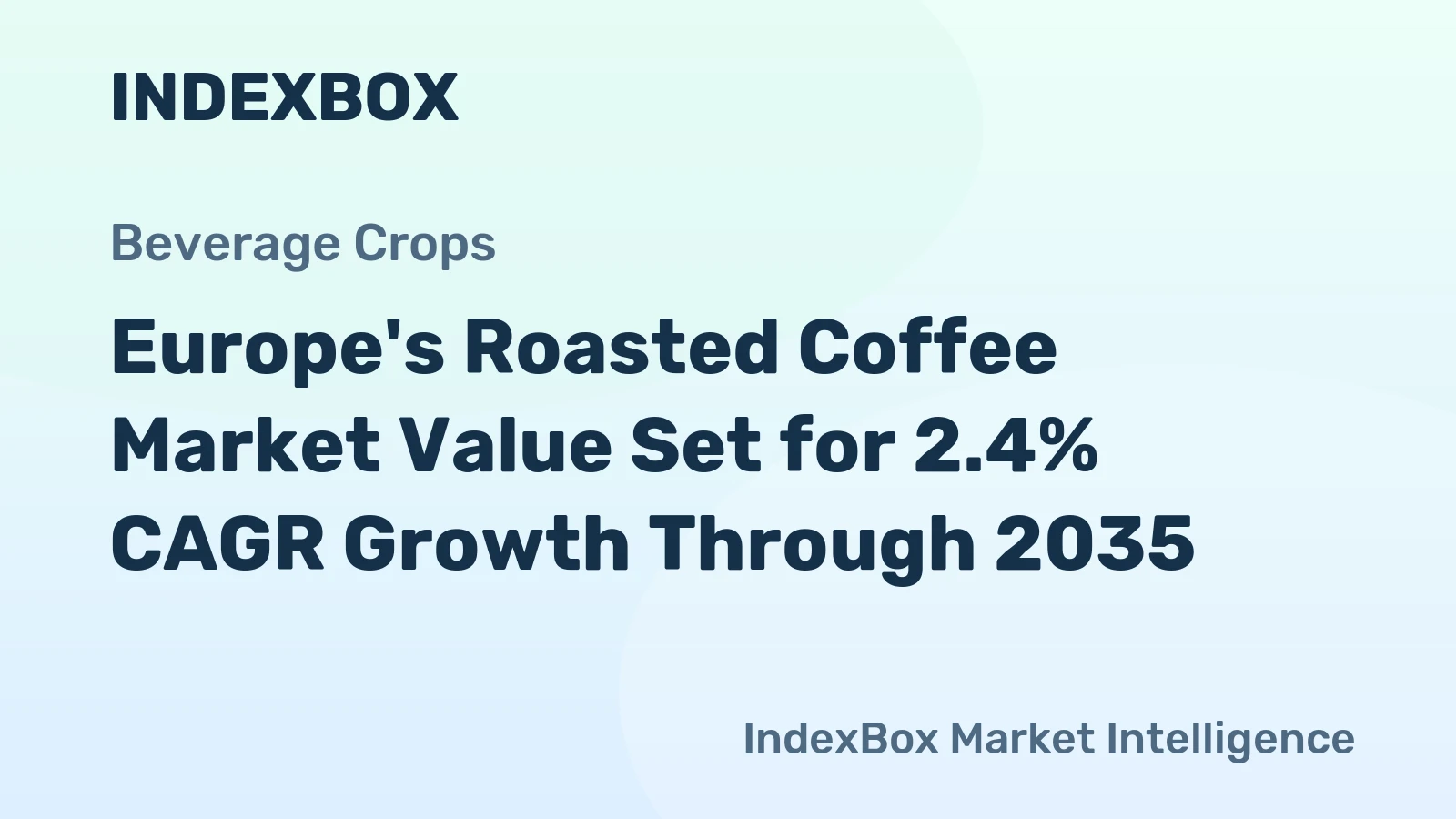 Europe's Roasted Coffee Market Value Set for 2.4% CAGR Growth Through 2035