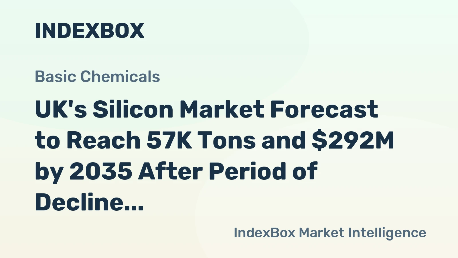 UK's Silicon Market Forecast to Reach 57K Tons and $292M by 2035 After Period of Decline