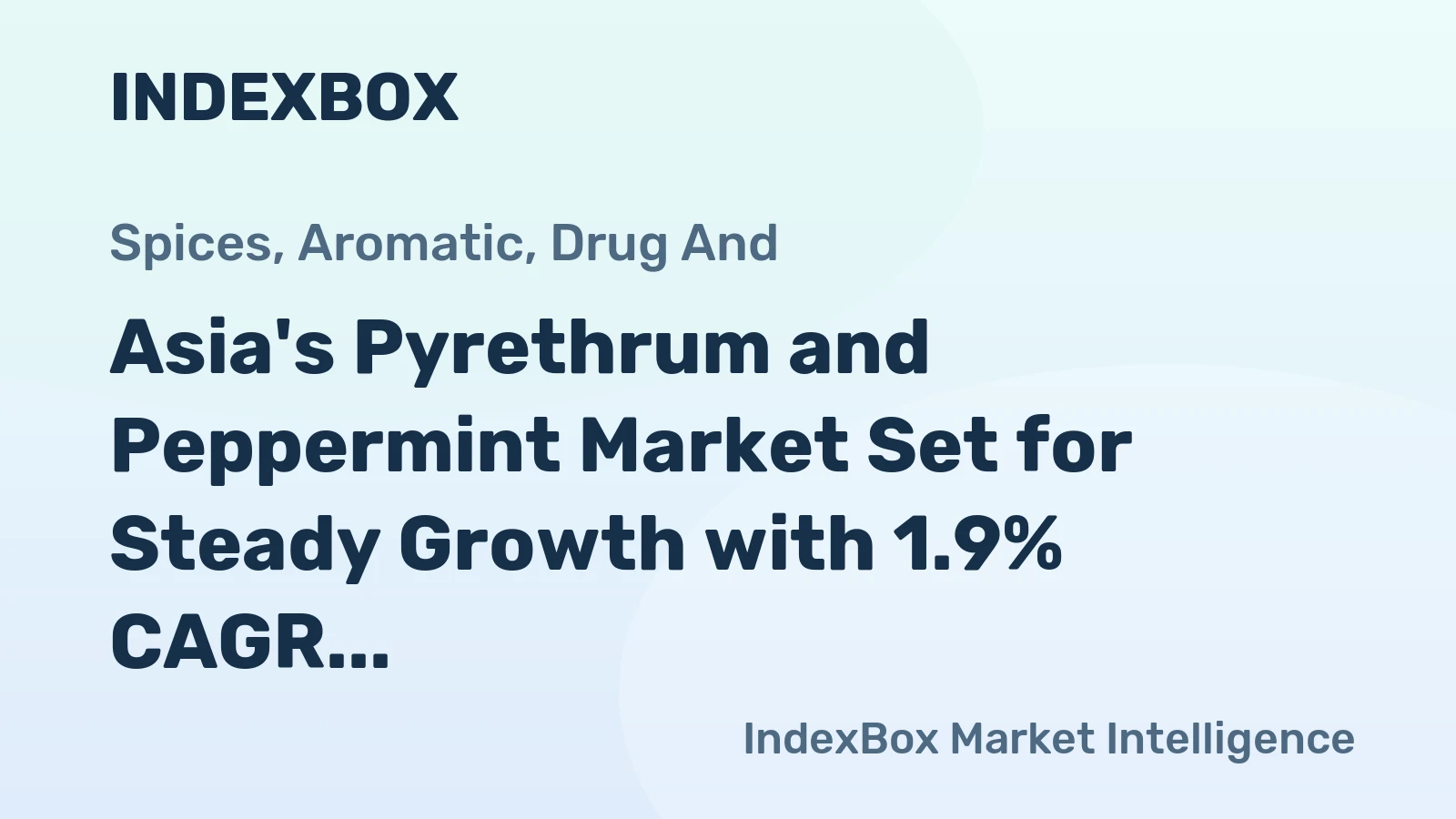 Asia's Pyrethrum and Peppermint Market Set for Steady Growth with 1.9% CAGR Through 2035