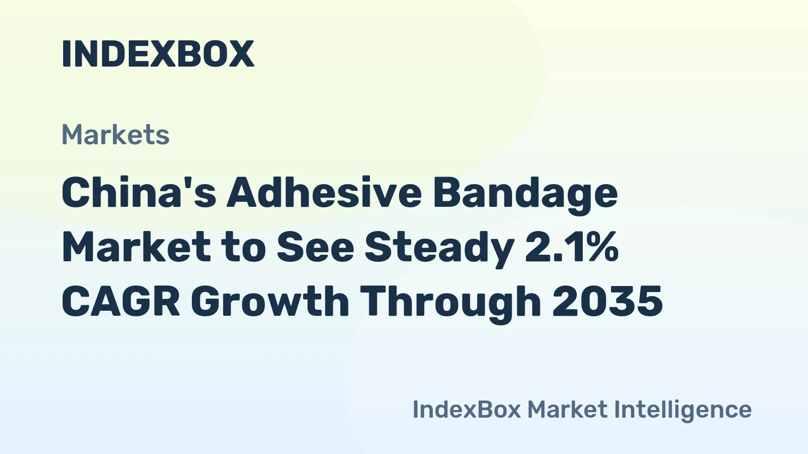 China's Adhesive Bandage Market to See Steady 2.1% CAGR Growth Through 2035