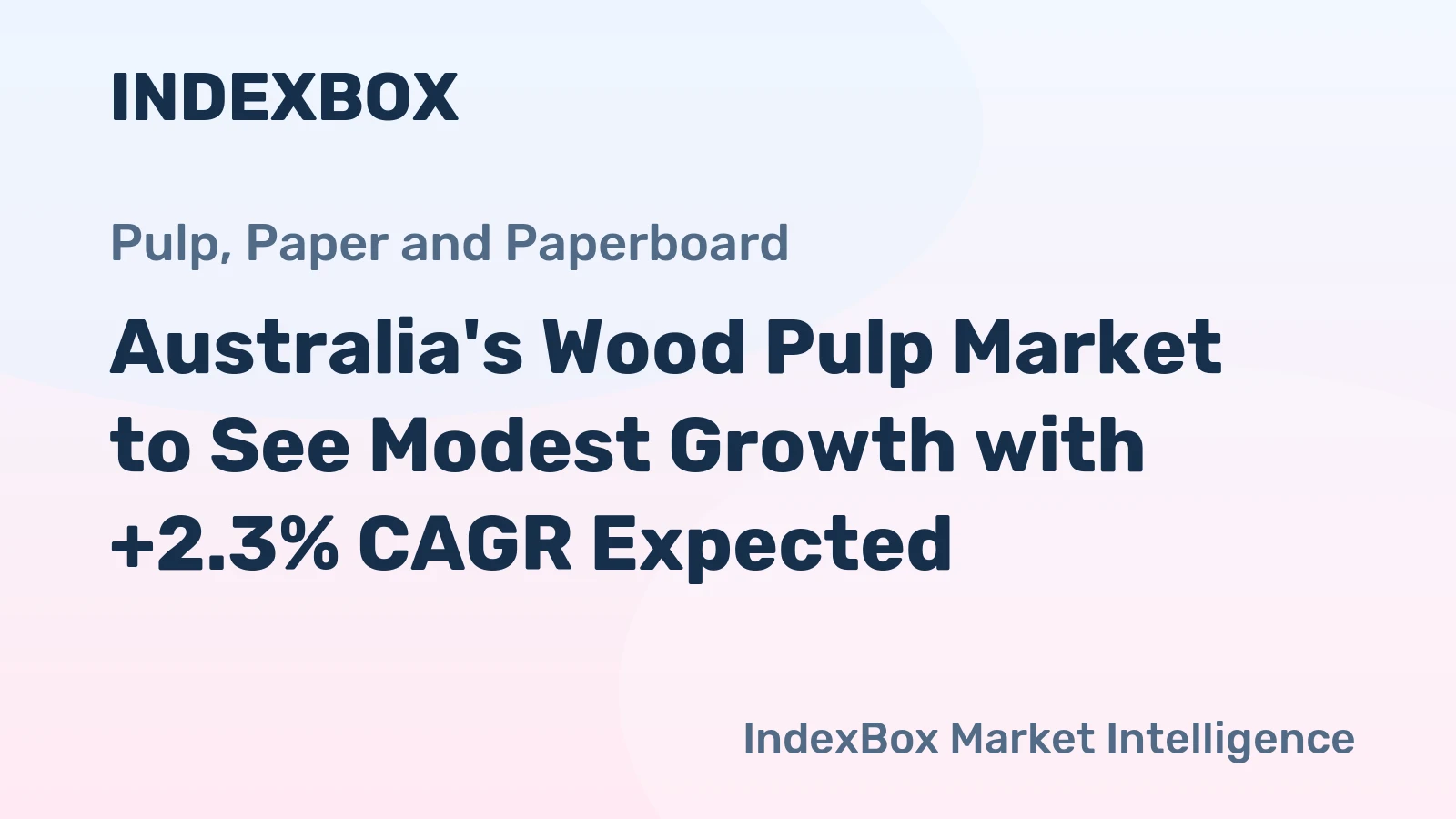 Australia's Wood Pulp Market to See Modest Growth with +2.3% CAGR Expected