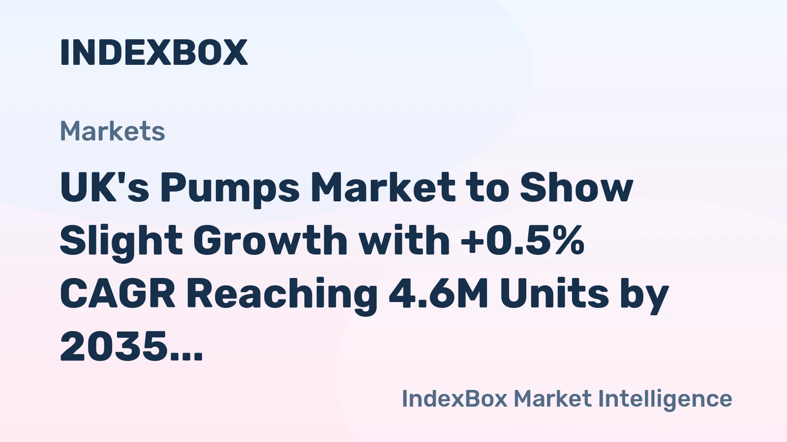 UK's Pumps Market to Show Slight Growth with +0.5% CAGR Reaching 4.6M Units by 2035