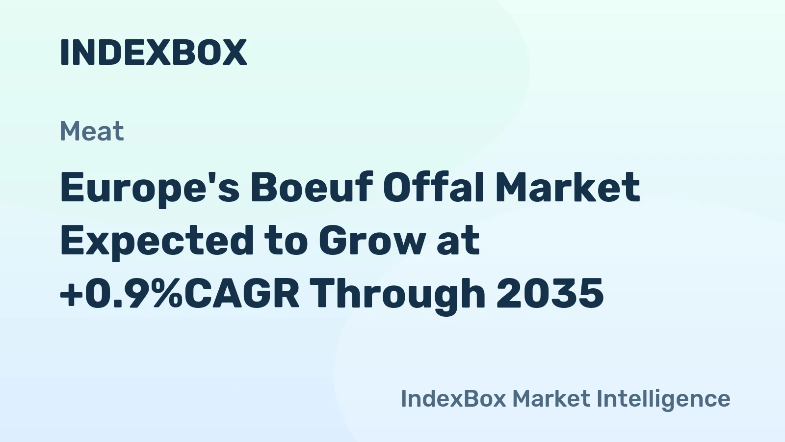Europe's Boeuf Offal Market Expected to Grow at +0.9%CAGR Through 2035