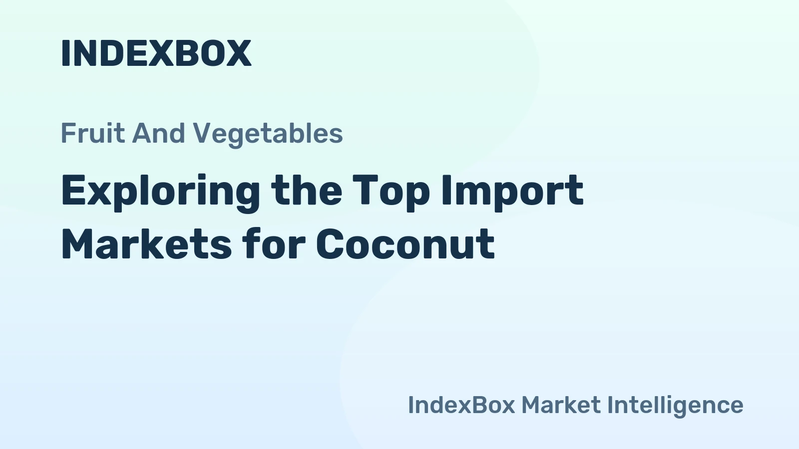 Exploring the Top Import Markets for Coconut
