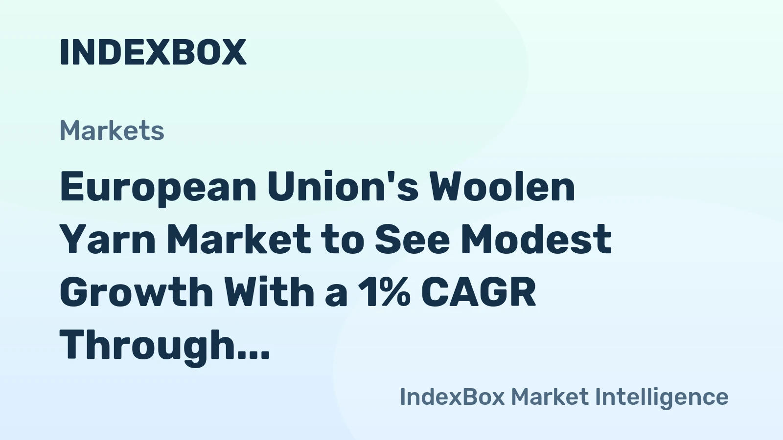 European Union's Woolen Yarn Market to See Modest Growth With a 1% CAGR Through 2035