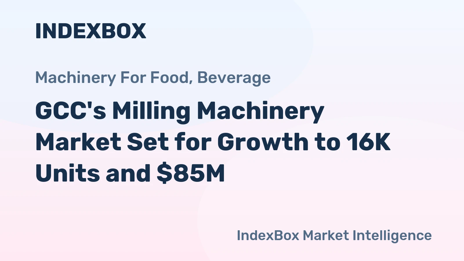 GCC's Milling Machinery Market Set for Growth to 16K Units and $85M
