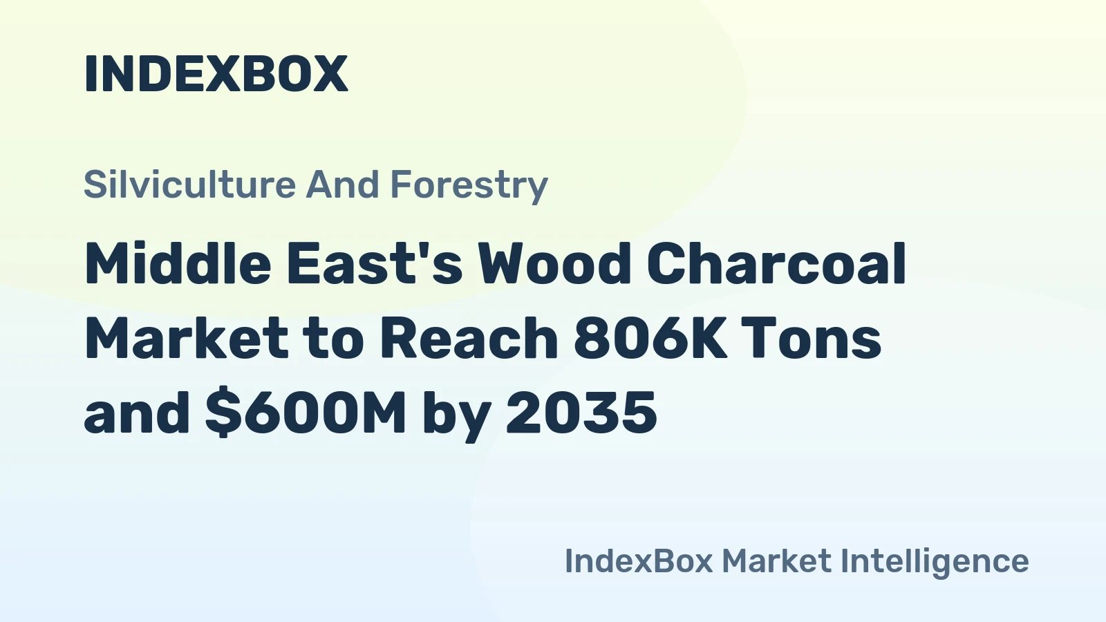 Middle East's Wood Charcoal Market to Reach 806K Tons and $600M by 2035