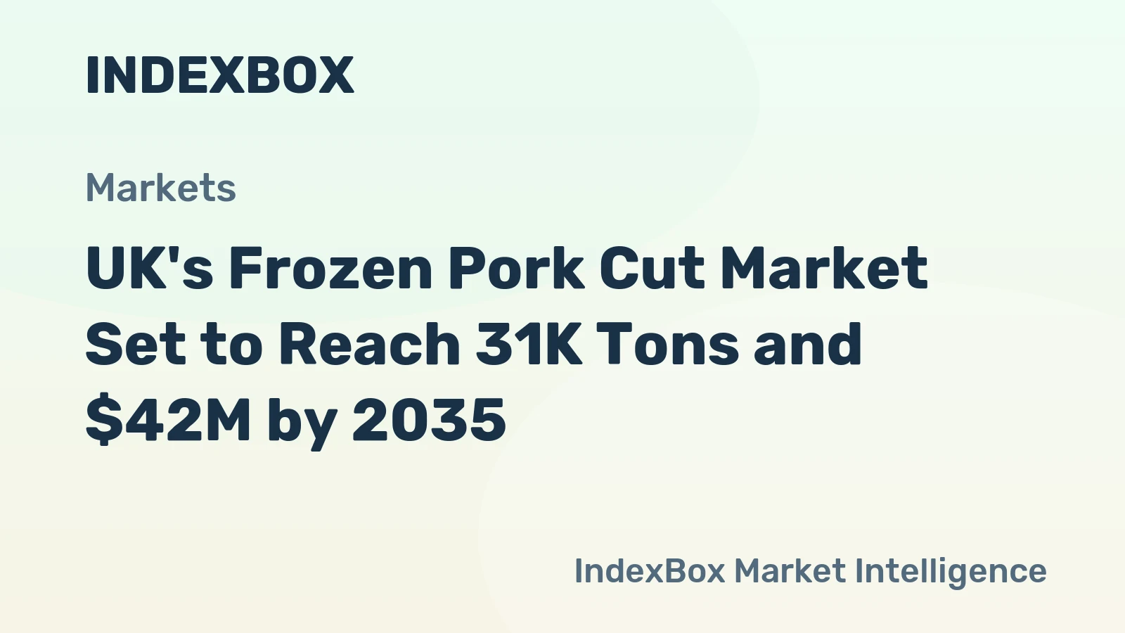 UK's Frozen Pork Cut Market Set to Reach 31K Tons and $42M by 2035