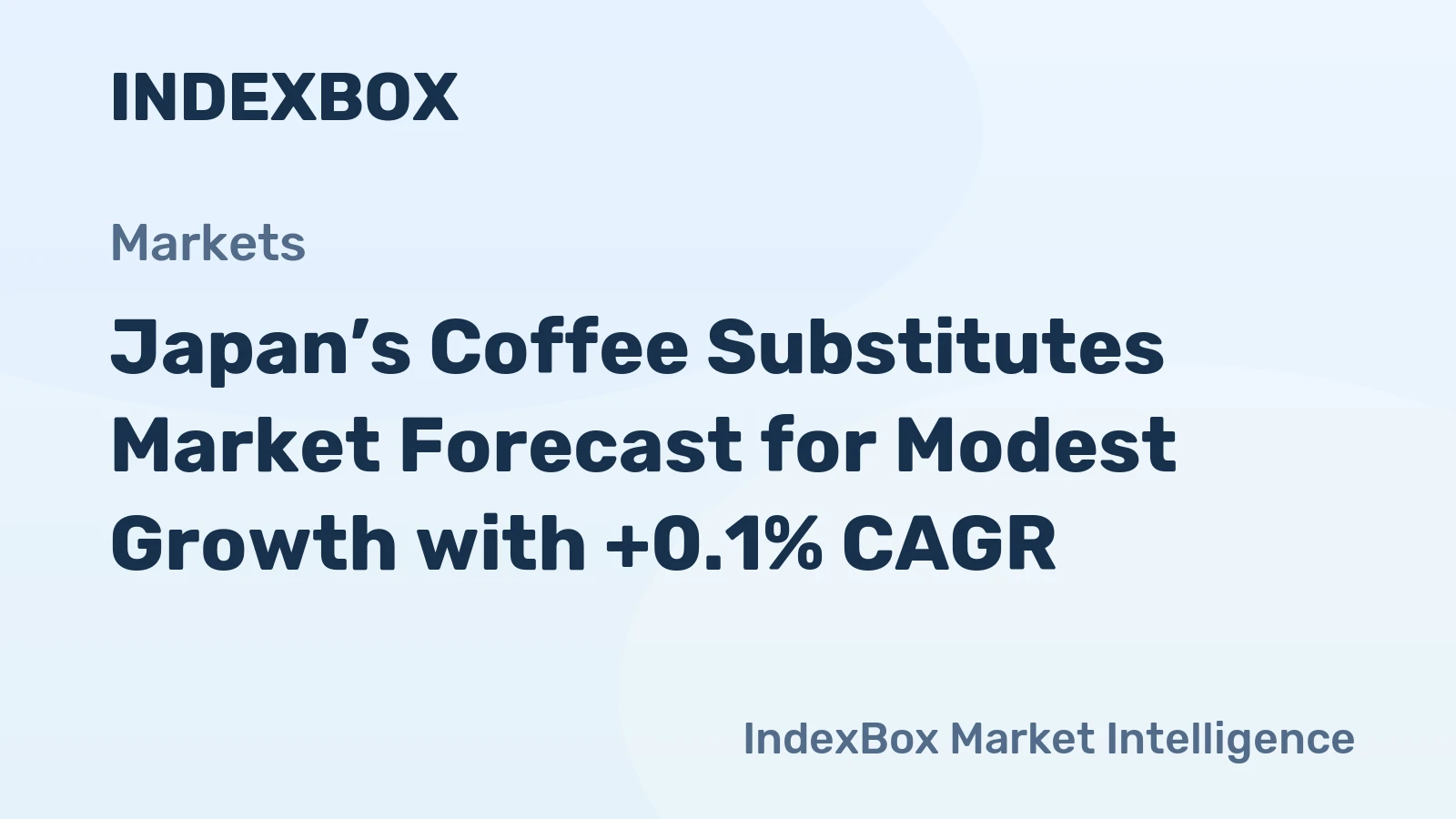 Japan’s Coffee Substitutes Market Forecast for Modest Growth with +0.1% CAGR