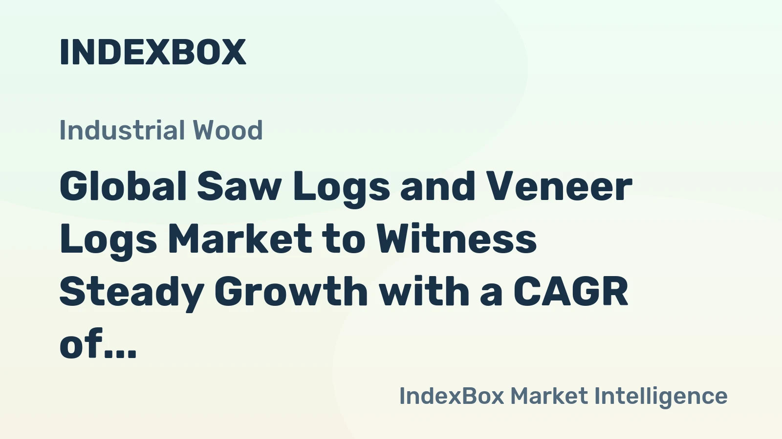 Global Saw Logs and Veneer Logs Market to Witness Steady Growth with a CAGR of +0.5% from 2024 to 2035