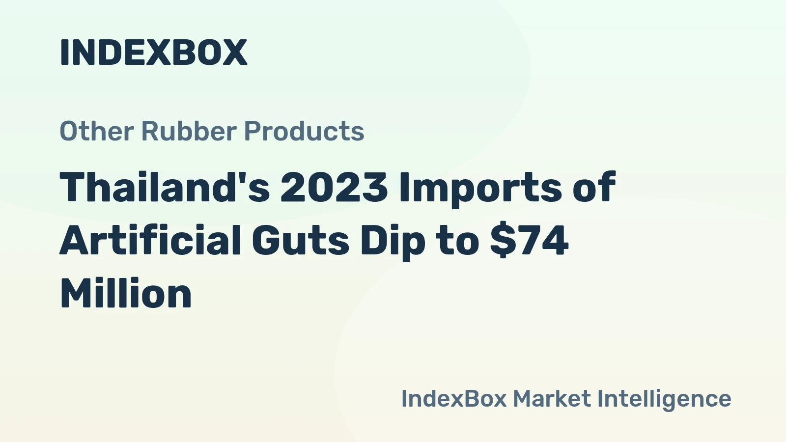 Thailand's 2023 Imports of Artificial Guts Dip to $74 Million