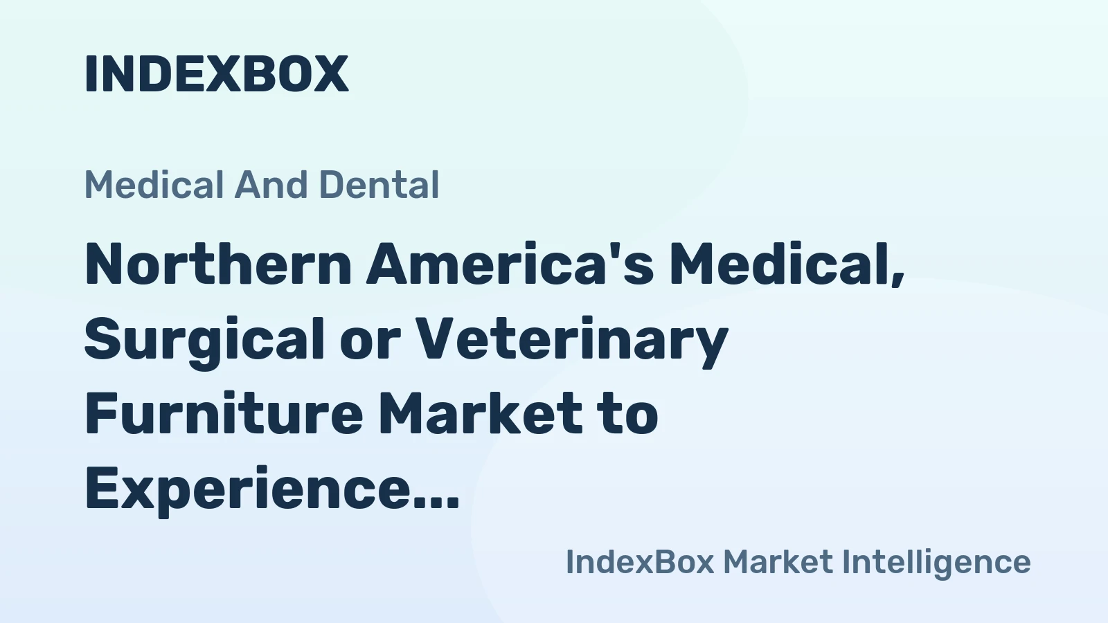 Northern America's Medical, Surgical or Veterinary Furniture Market to Experience Gradual Growth with CAGR of +0.4%