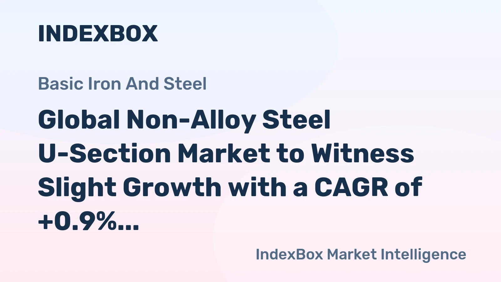Global Non-Alloy Steel U-Section Market to Witness Slight Growth with a CAGR of +0.9% from 2024-2035