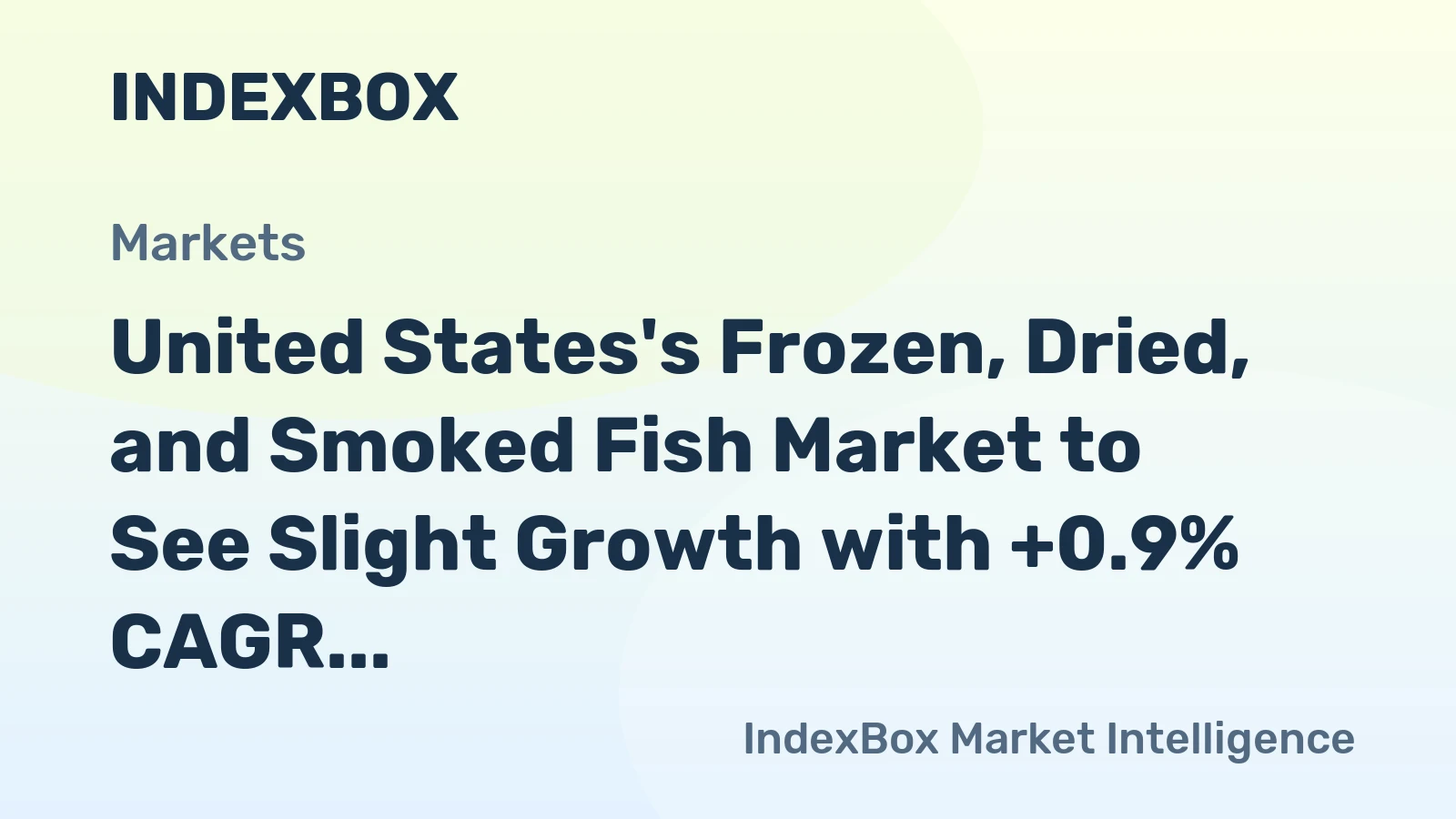 United States's Frozen, Dried, and Smoked Fish Market to See Slight Growth with +0.9% CAGR through 2035
