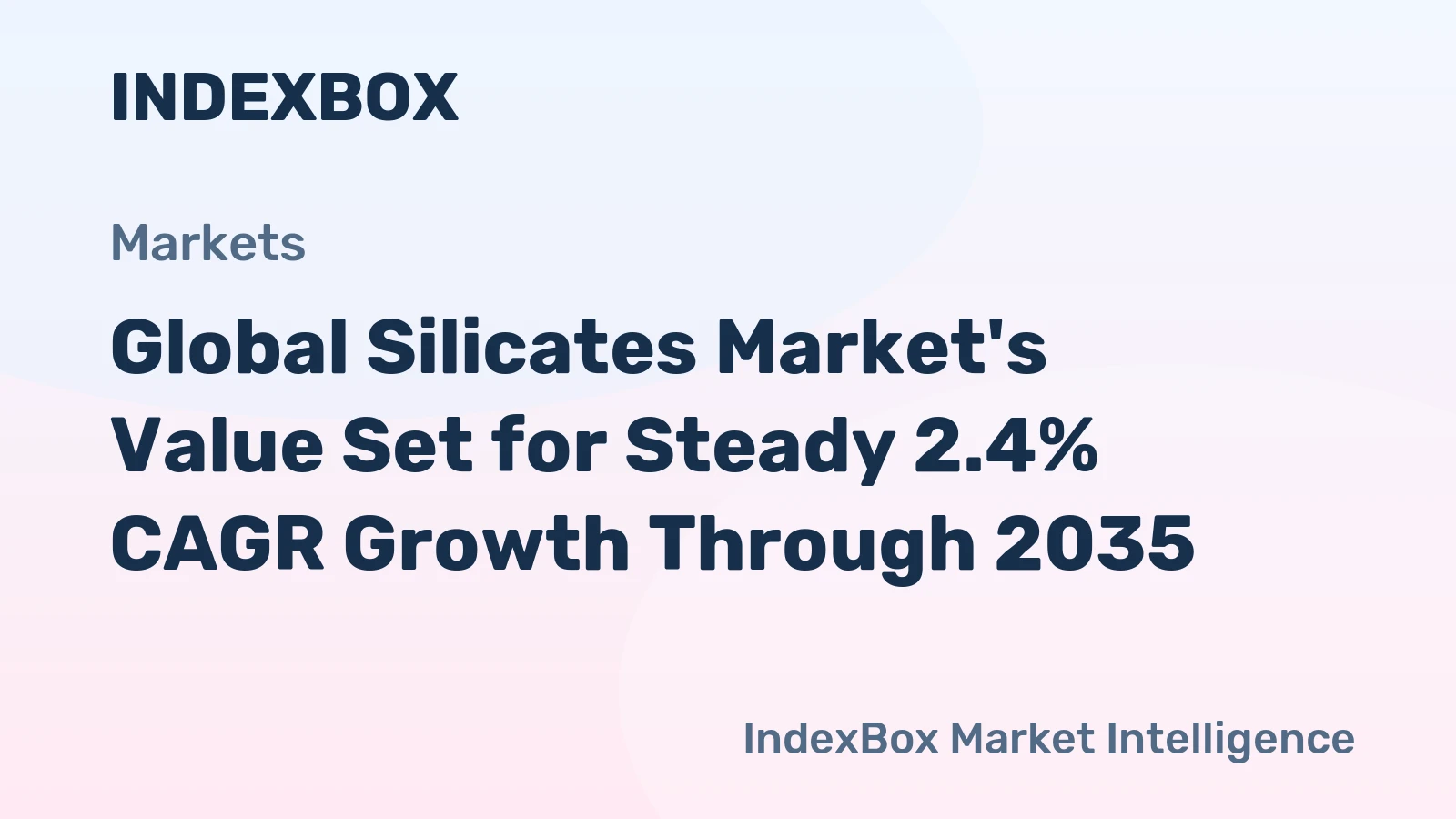 Global Silicates Market's Value Set for Steady 2.4% CAGR Growth Through 2035