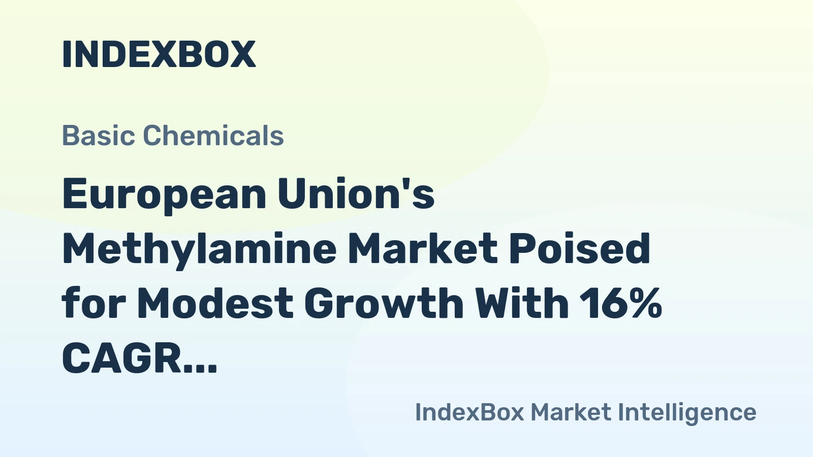 European Union's Methylamine Market Poised for Modest Growth With 16% CAGR Through 2035