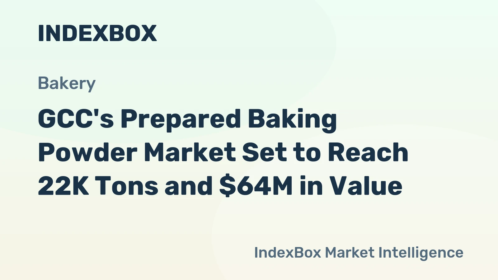 GCC's Prepared Baking Powder Market Set to Reach 22K Tons and $64M in Value
