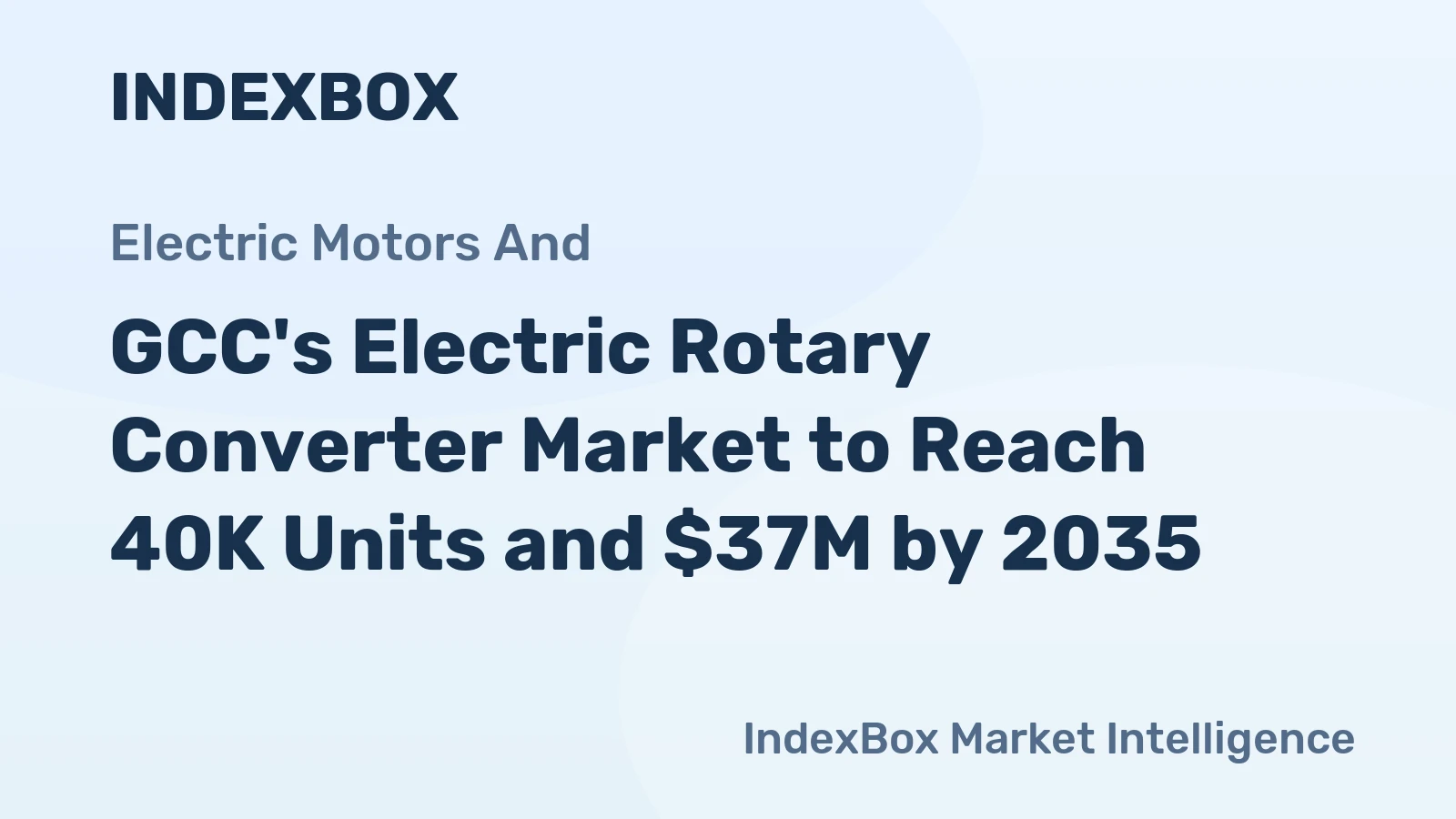 GCC's Electric Rotary Converter Market to Reach 40K Units and $37M by 2035