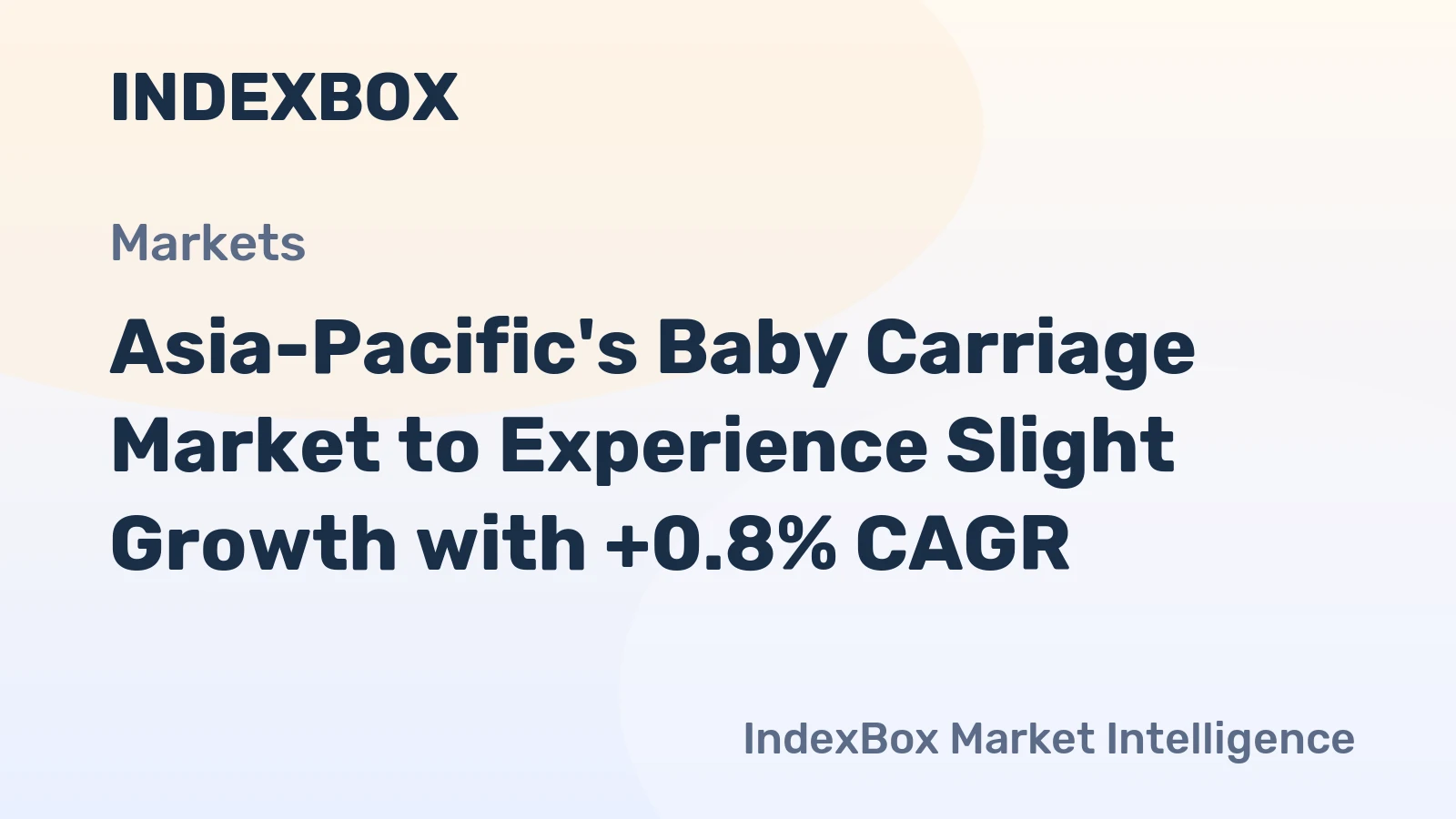 Asia-Pacific's Baby Carriage Market to Experience Slight Growth with +0.8% CAGR