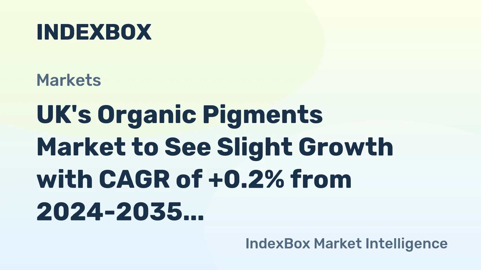 UK's Organic Pigments Market to See Slight Growth with CAGR of +0.2% from 2024-2035