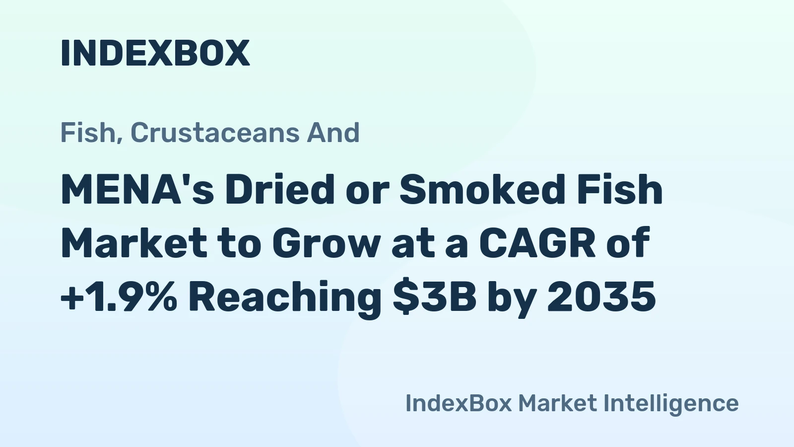 MENA's Dried or Smoked Fish Market to Grow at a CAGR of +1.9% Reaching $3B by 2035
