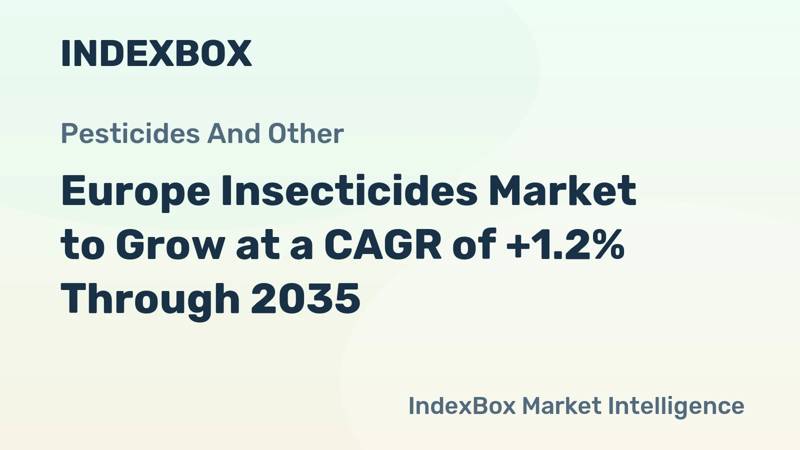 Europe Insecticides Market to Grow at a CAGR of +1.2% Through 2035
