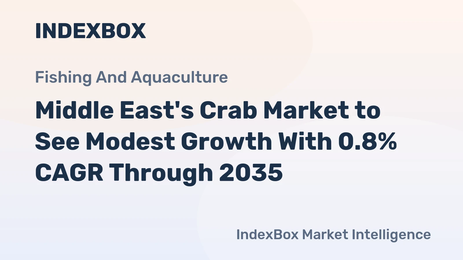 Middle East's Crab Market to See Modest Growth With 0.8% CAGR Through 2035