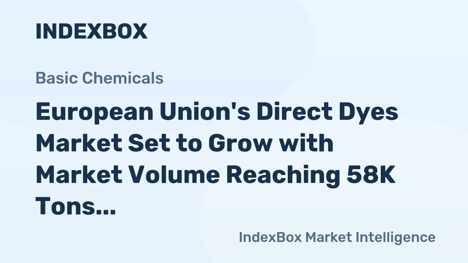 European Union's Direct Dyes Market Set to Grow with Market Volume Reaching 58K Tons and Market Value $214M by 2035