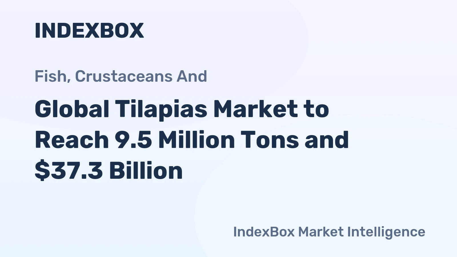 Global Tilapias Market to Reach 9.5 Million Tons and $37.3 Billion