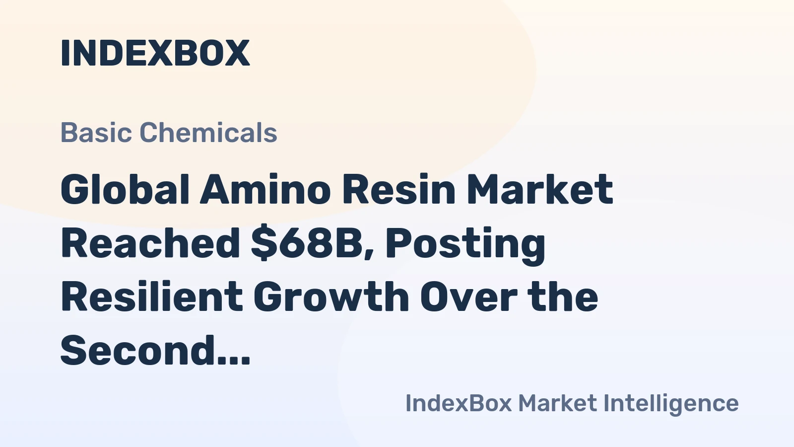 Global Amino Resin Market Reached $68B, Posting Resilient Growth Over the Second Consecutive Year