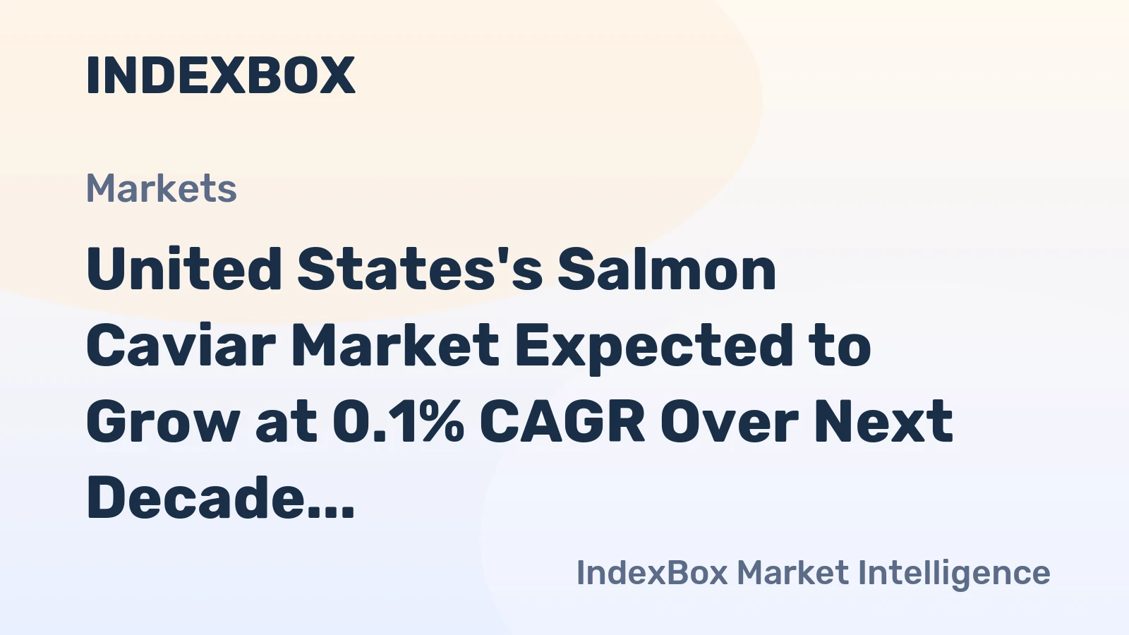 United States's Salmon Caviar Market Expected to Grow at 0.1% CAGR Over Next Decade