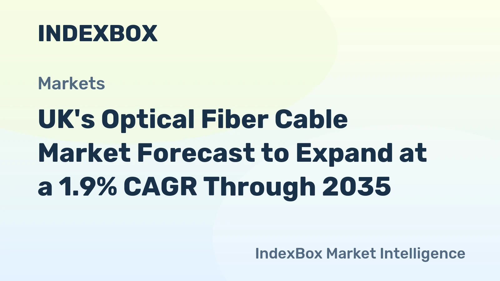 UK's Optical Fiber Cable Market Forecast to Expand at a 1.9% CAGR Through 2035