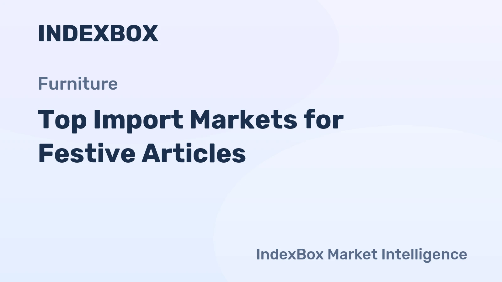 Top Import Markets for Festive Articles