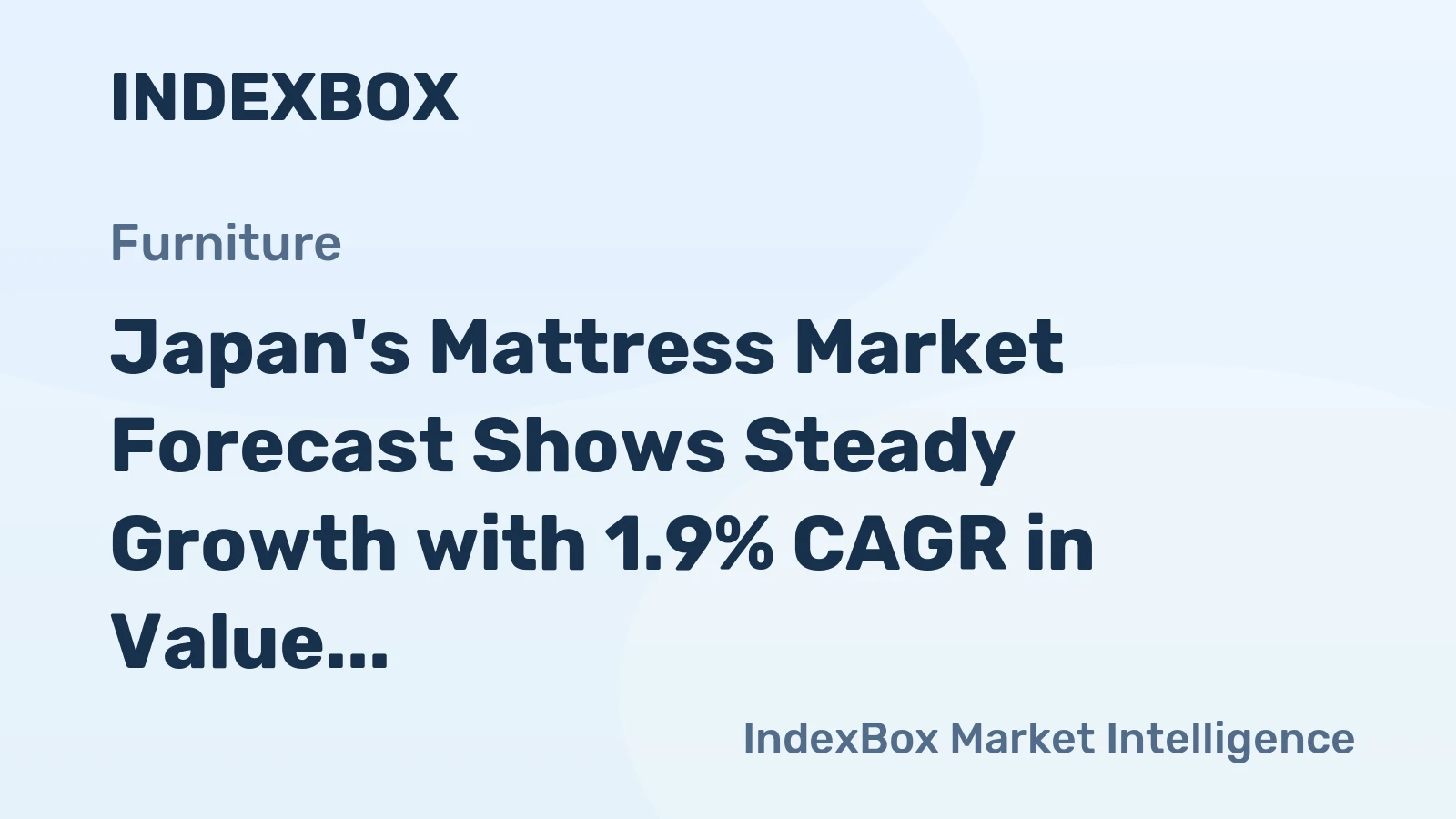 Japan's Mattress Market Forecast Shows Steady Growth with 1.9% CAGR in Value Through 2035