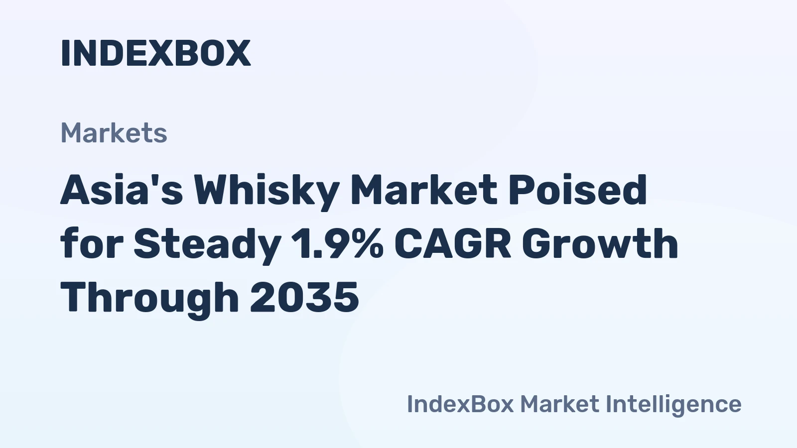 Asia's Whisky Market Poised for Steady 1.9% CAGR Growth Through 2035