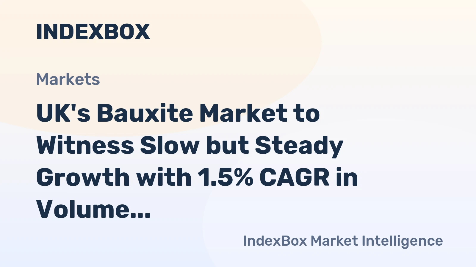 UK's Bauxite Market to Witness Slow but Steady Growth with 1.5% CAGR in Volume from 2024 to 2035