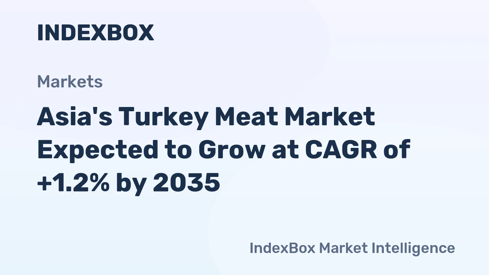 Asia's Turkey Meat Market Expected to Grow at CAGR of +1.2% by 2035