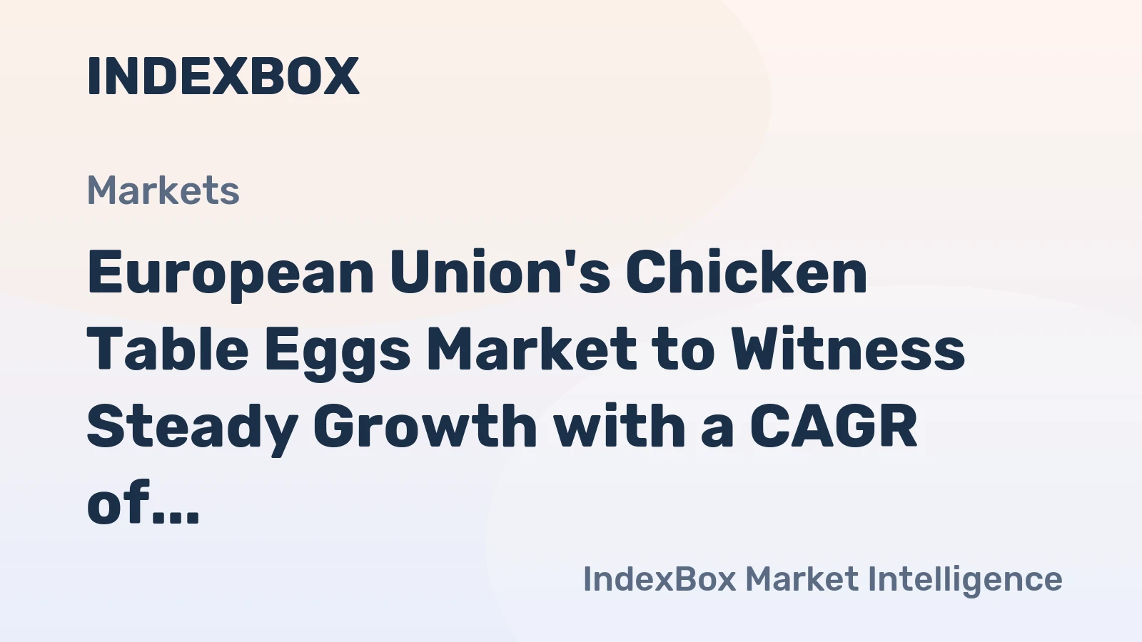 European Union's Chicken Table Eggs Market to Witness Steady Growth with a CAGR of +0.5% in Volume by 2035