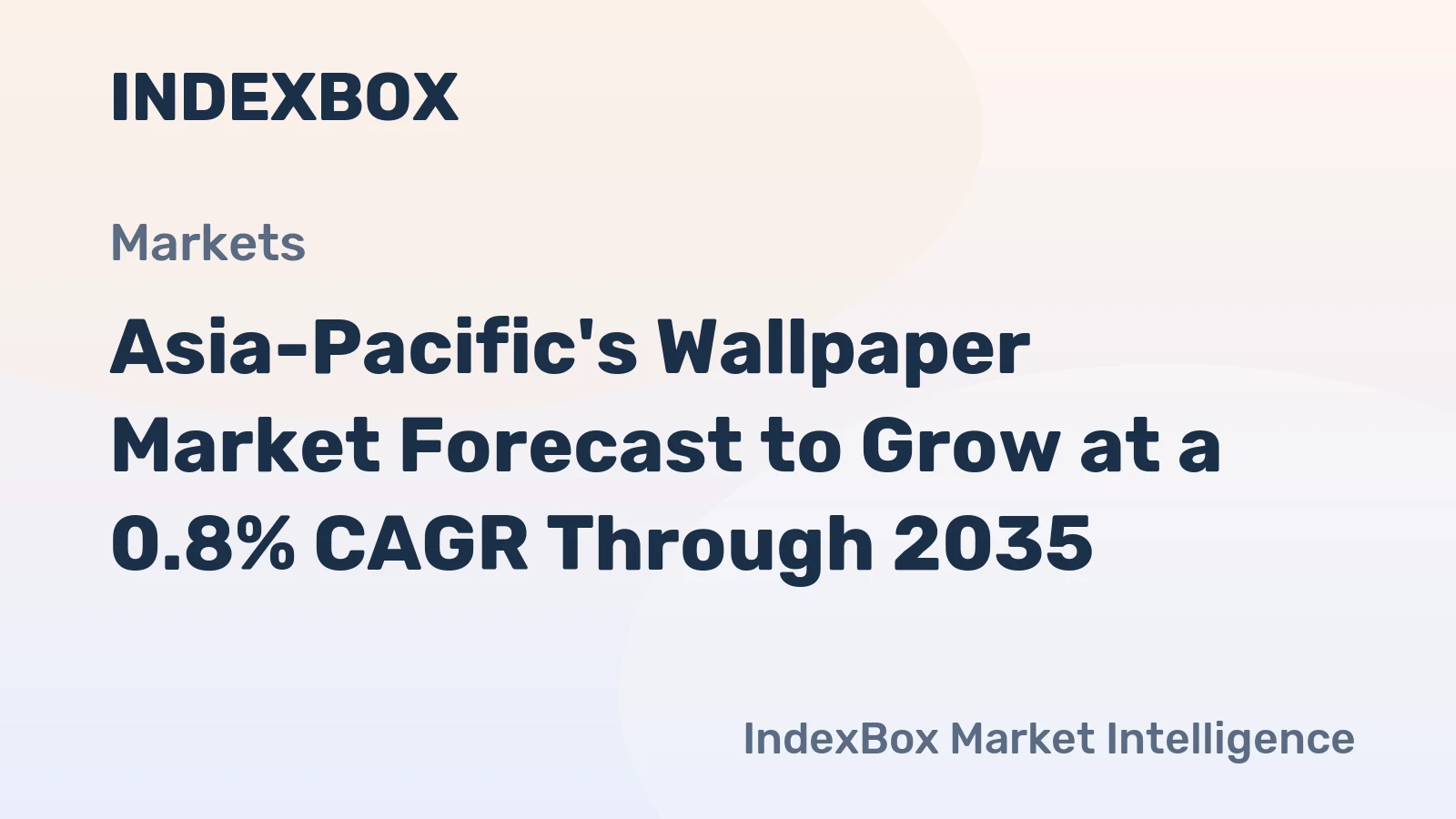 Asia-Pacific's Wallpaper Market Forecast to Grow at a 0.8% CAGR Through 2035