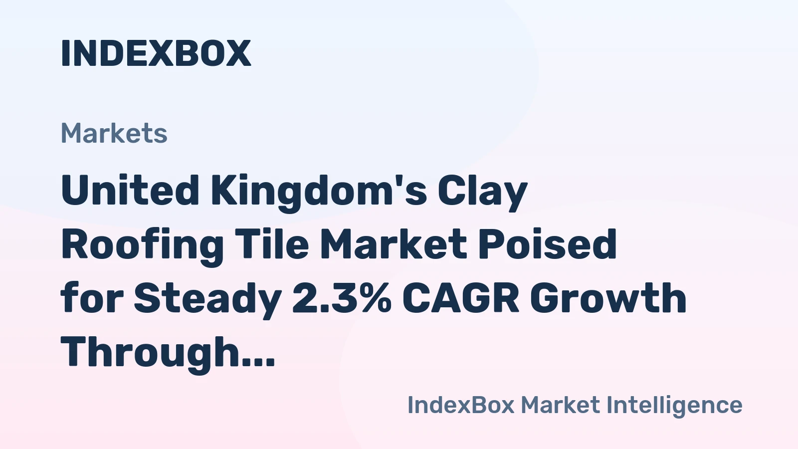 United Kingdom's Clay Roofing Tile Market Poised for Steady 2.3% CAGR Growth Through 2035