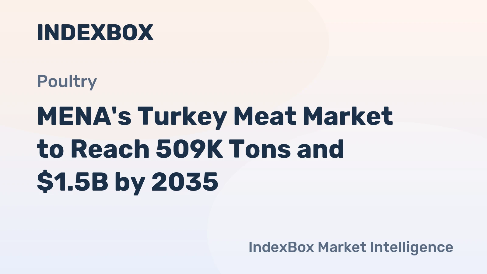 MENA's Turkey Meat Market to Reach 509K Tons and $1.5B by 2035