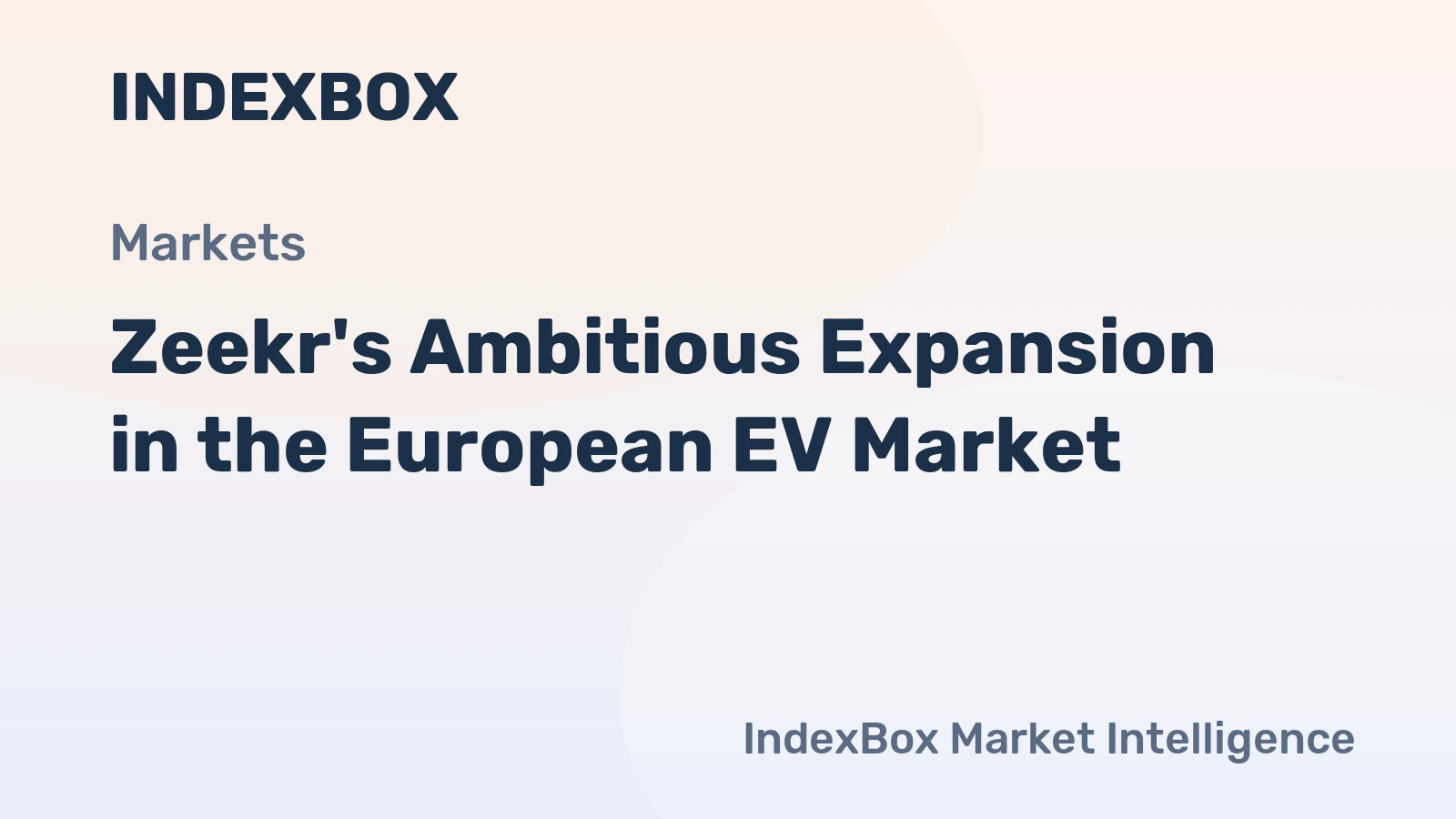 Zeekr's Ambitious Expansion in the European EV Market