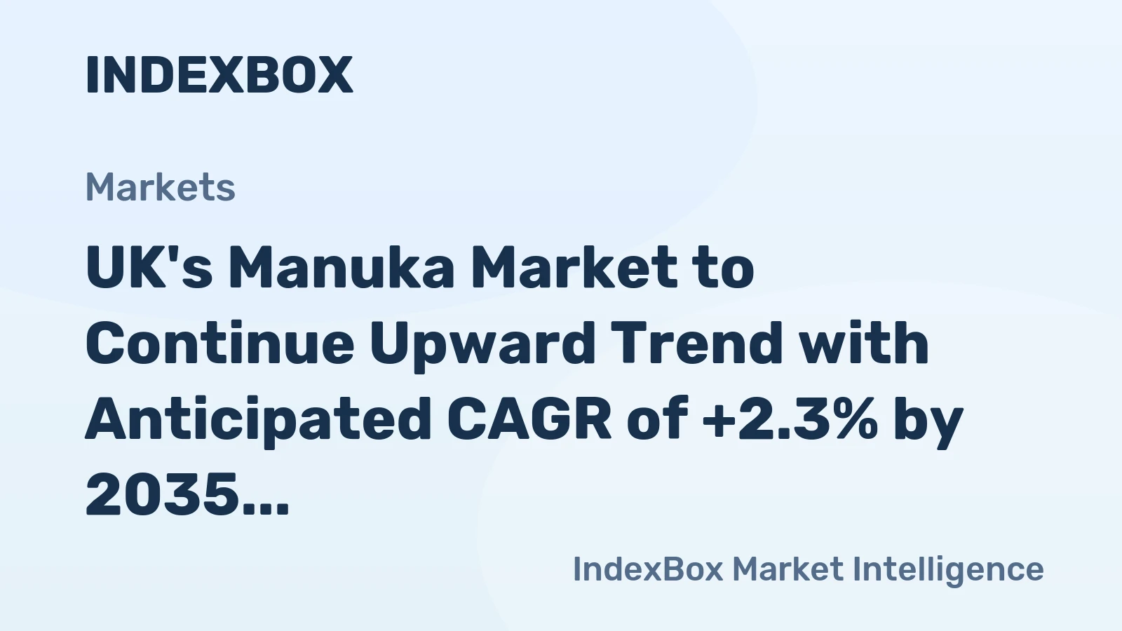 UK's Manuka Market to Continue Upward Trend with Anticipated CAGR of +2.3% by 2035