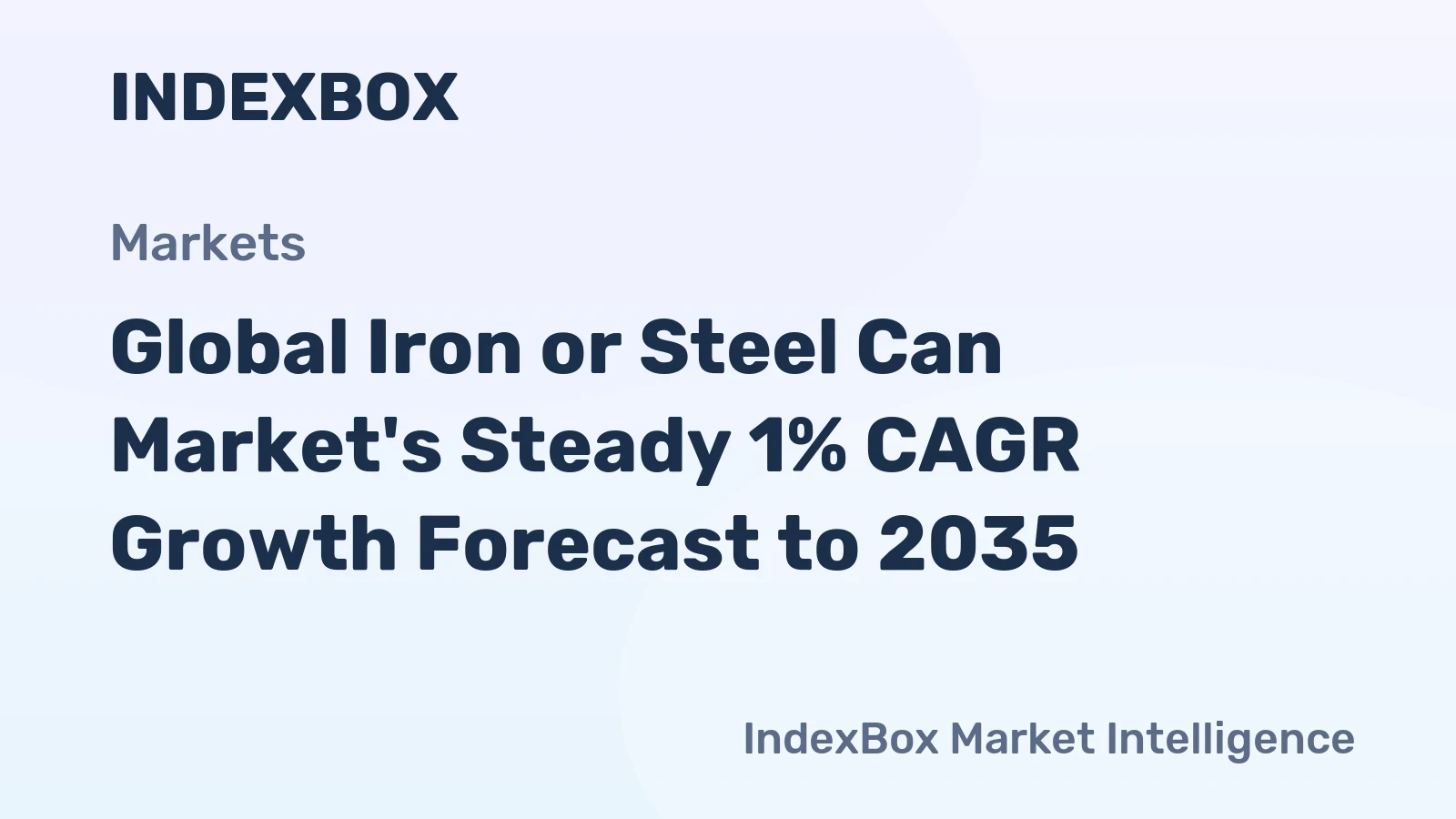 Global Iron or Steel Can Market's Steady 1% CAGR Growth Forecast to 2035