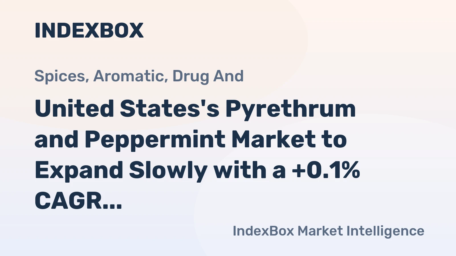 United States's Pyrethrum and Peppermint Market to Expand Slowly with a +0.1% CAGR through 2035